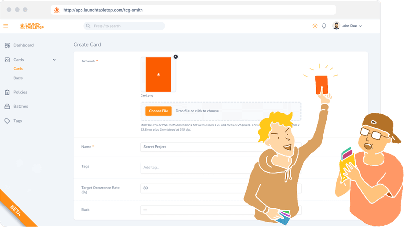 Launch Tabletop | Print-on-Demand Board Game Manufacturing